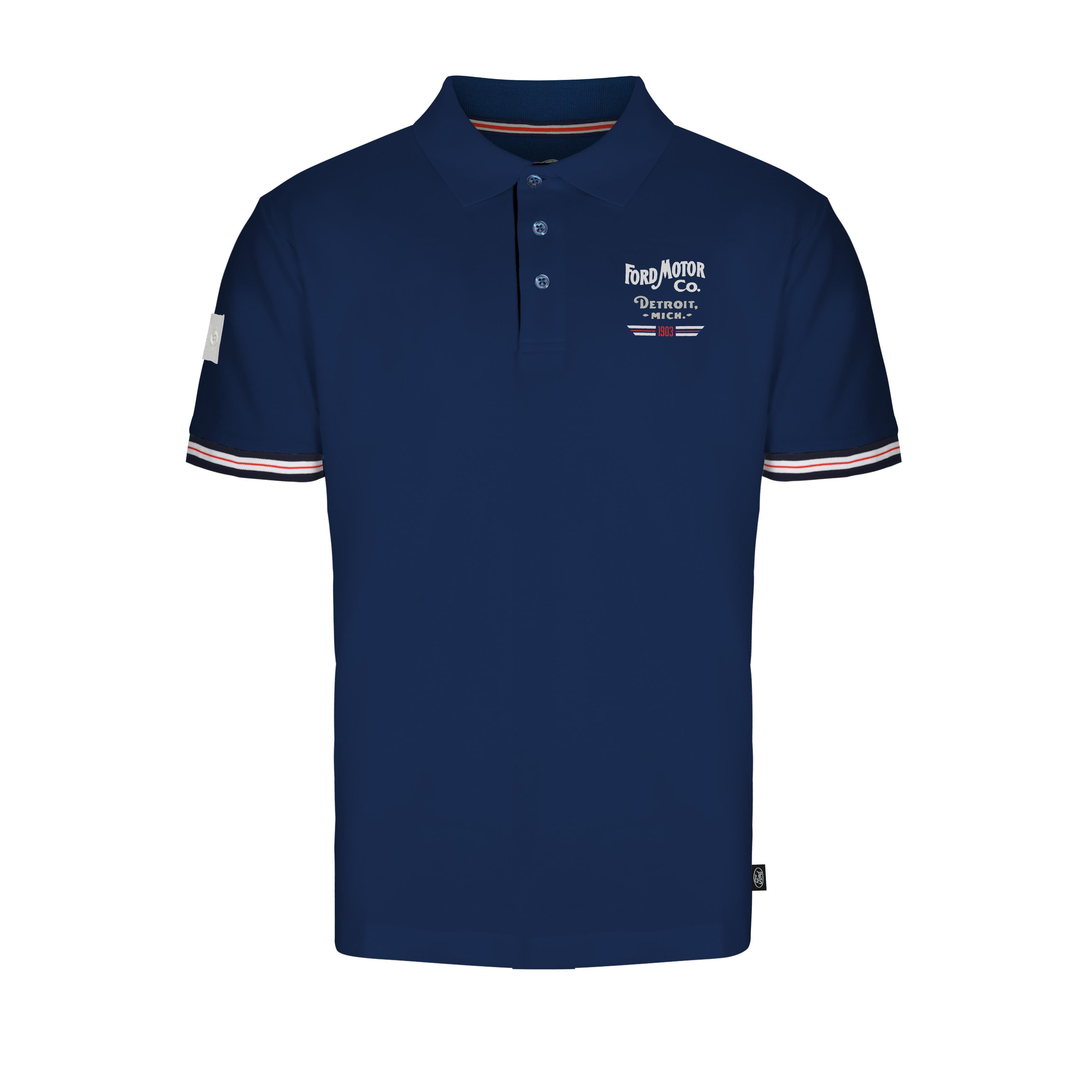 Ford Heritage Polo Shirt, Navy 2.0 | Ford Heritage Collection | Ford ...